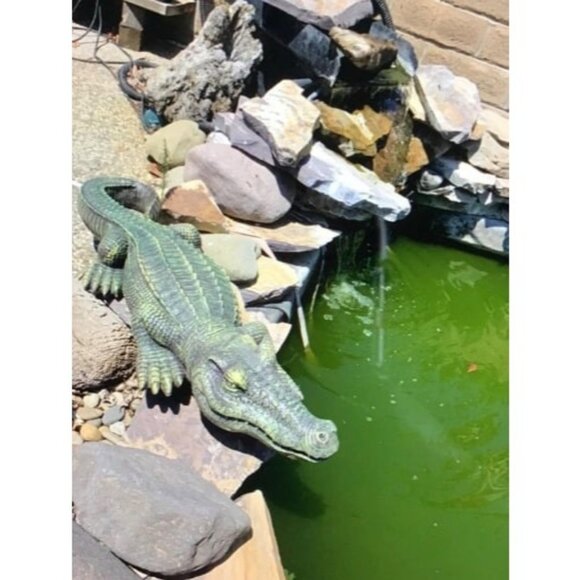 Accents | Swamp Beast Lawn Alligator Crocodile Outdoor Garden Statue ...